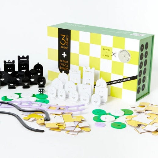 3 in 1 Game Set - Chees, Checkers, Snakes & Ladders – The Store Room